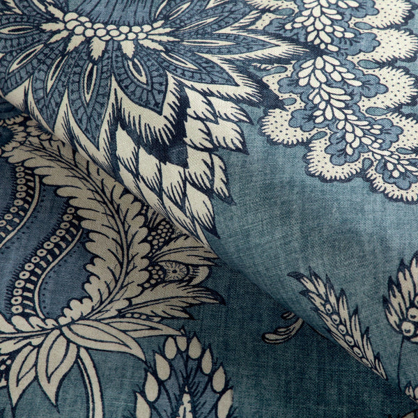 Jennings Print Fabric (Blue) – Bunny Williams Home
