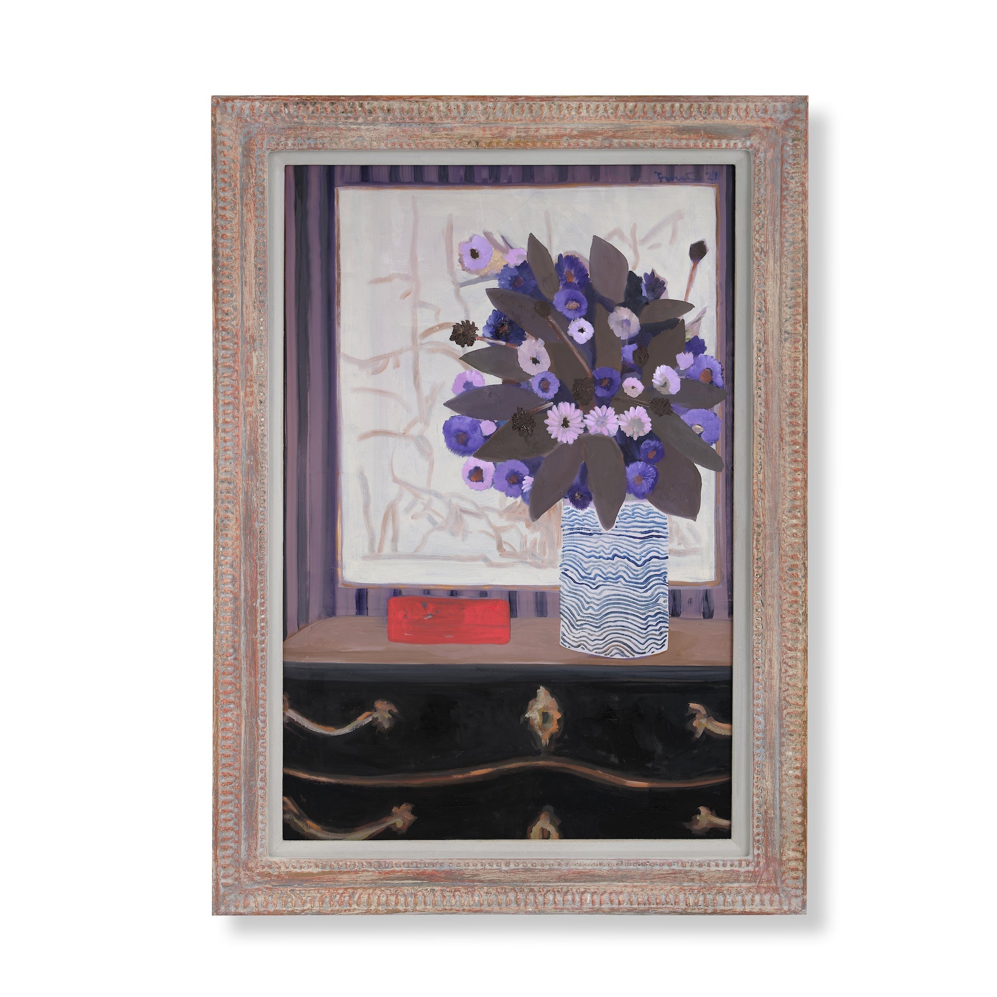 The Red Box by John Funt, 2022 (33" x 23.5") – Bunny Williams Home