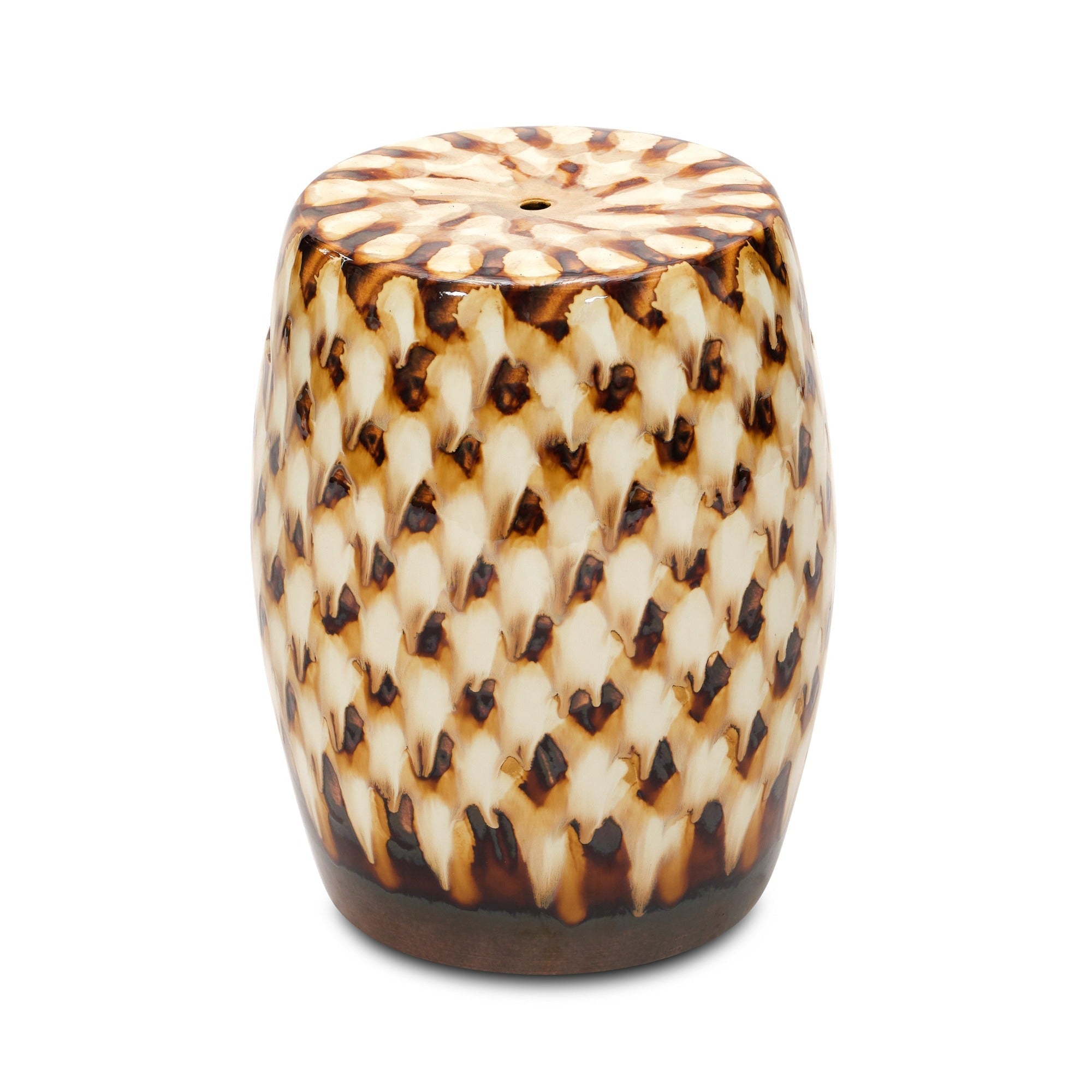 Pheasant Feather Garden Stool (Brown) – Bunny Williams Home