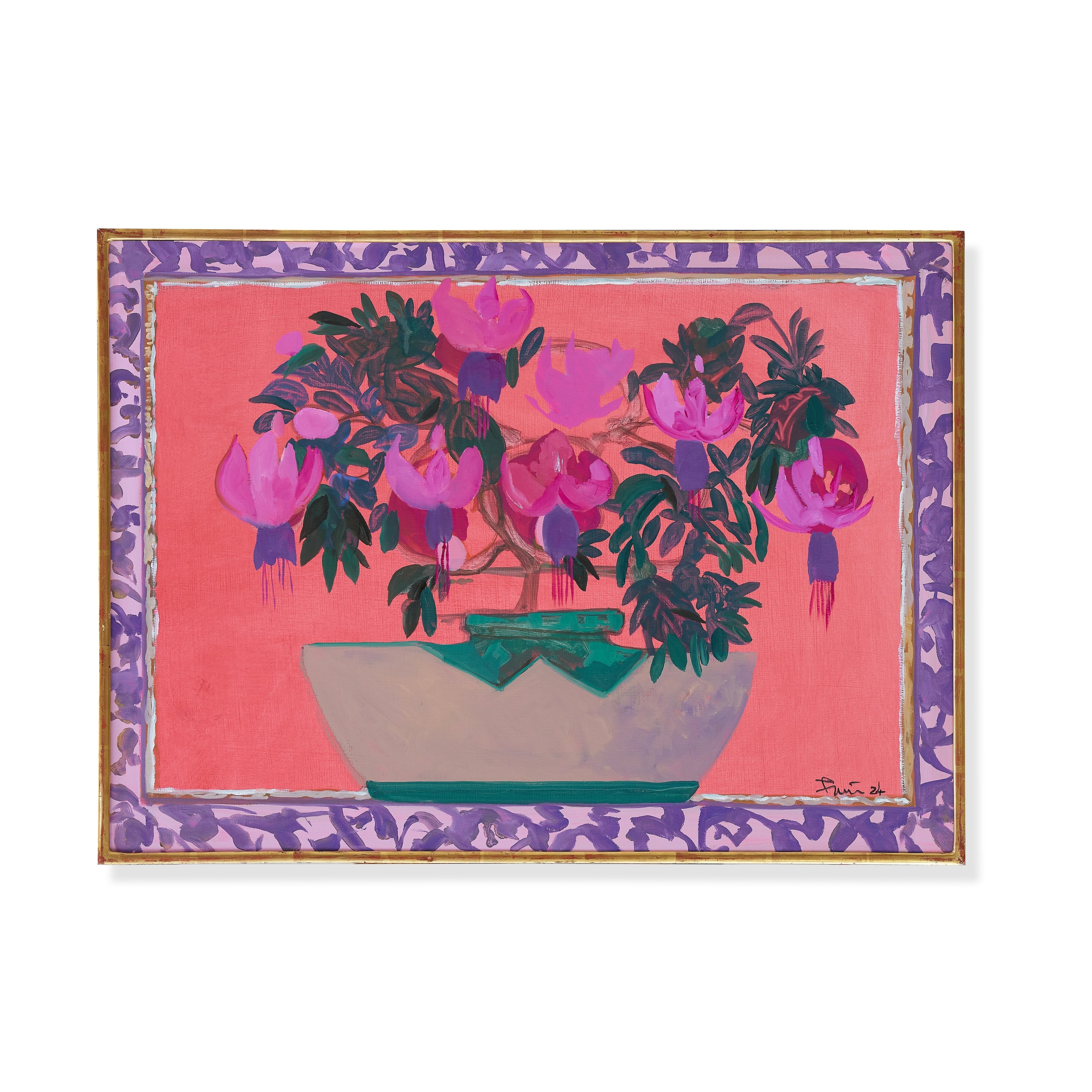 Fuchsia in an Inkwell by John Funt, 2024 (20" x 27") – Bunny Williams Home