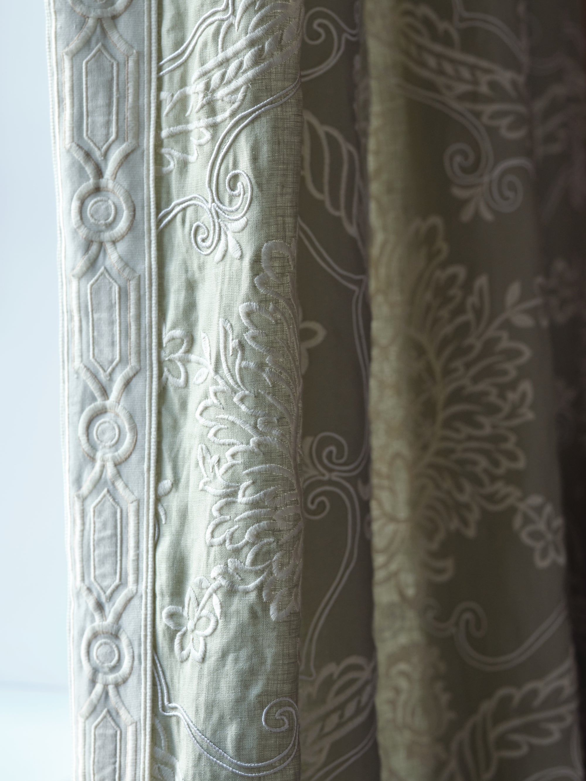 Hayes Embroidery Fabric (Celery) – Bunny Williams Home