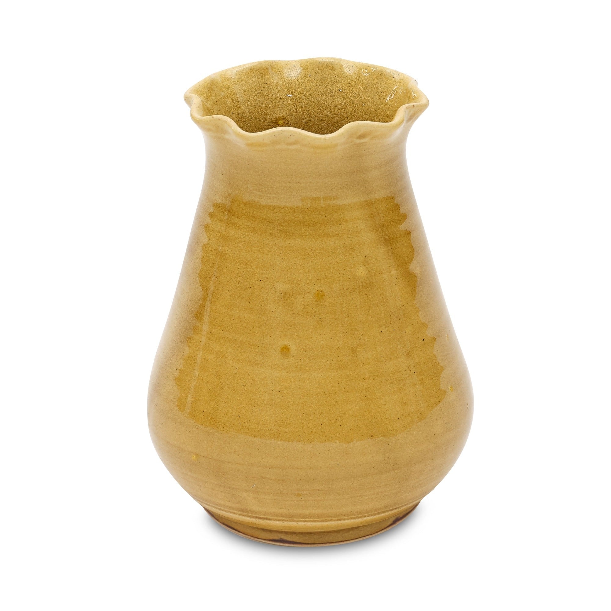 Ruffle Vase (Gold - 8"H) – Bunny Williams Home