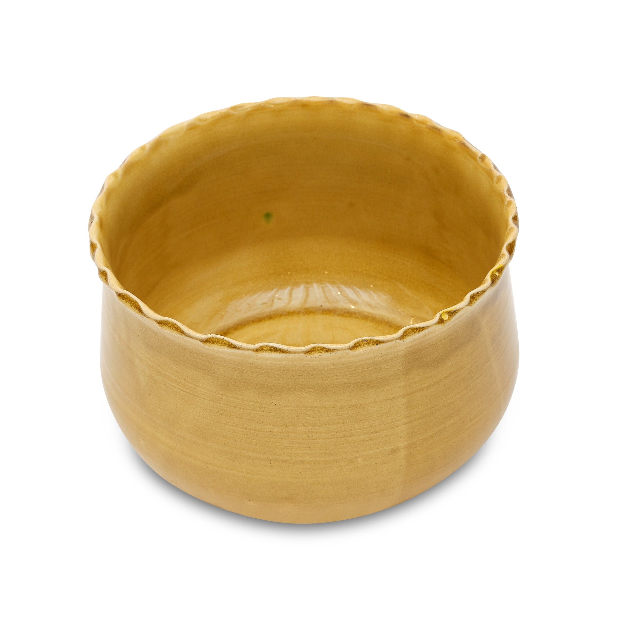 Scalloped Edge Cachepot (Gold - 5.5"H) – Bunny Williams Home