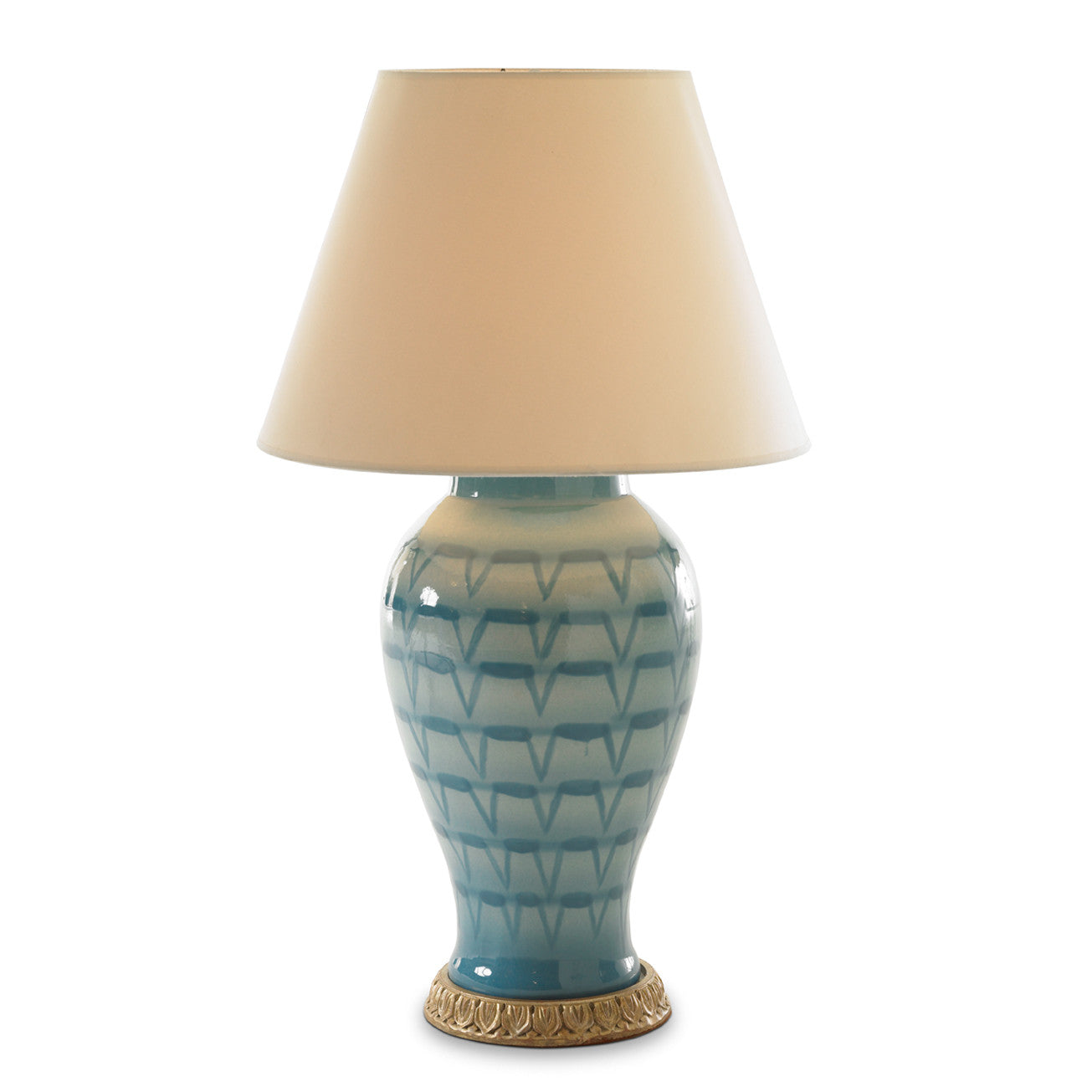 Turquoise Ceramic Lamp (Blue) – Bunny Williams Home